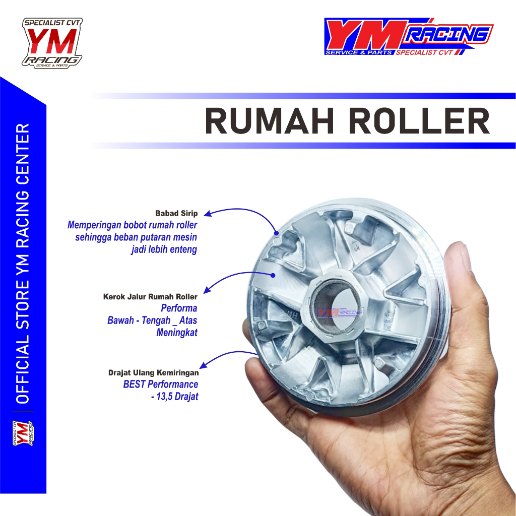 Jual RUMAH ROLLER YM RACING BUBUT READY ALL MATIC | CVT YM RACING ...