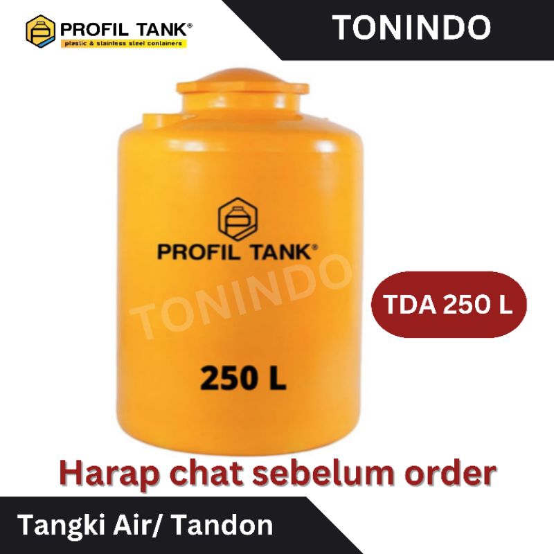 Jual Tangki Air / Tandon Toren Profil Tank Tipe TDA 250 L | Shopee ...
