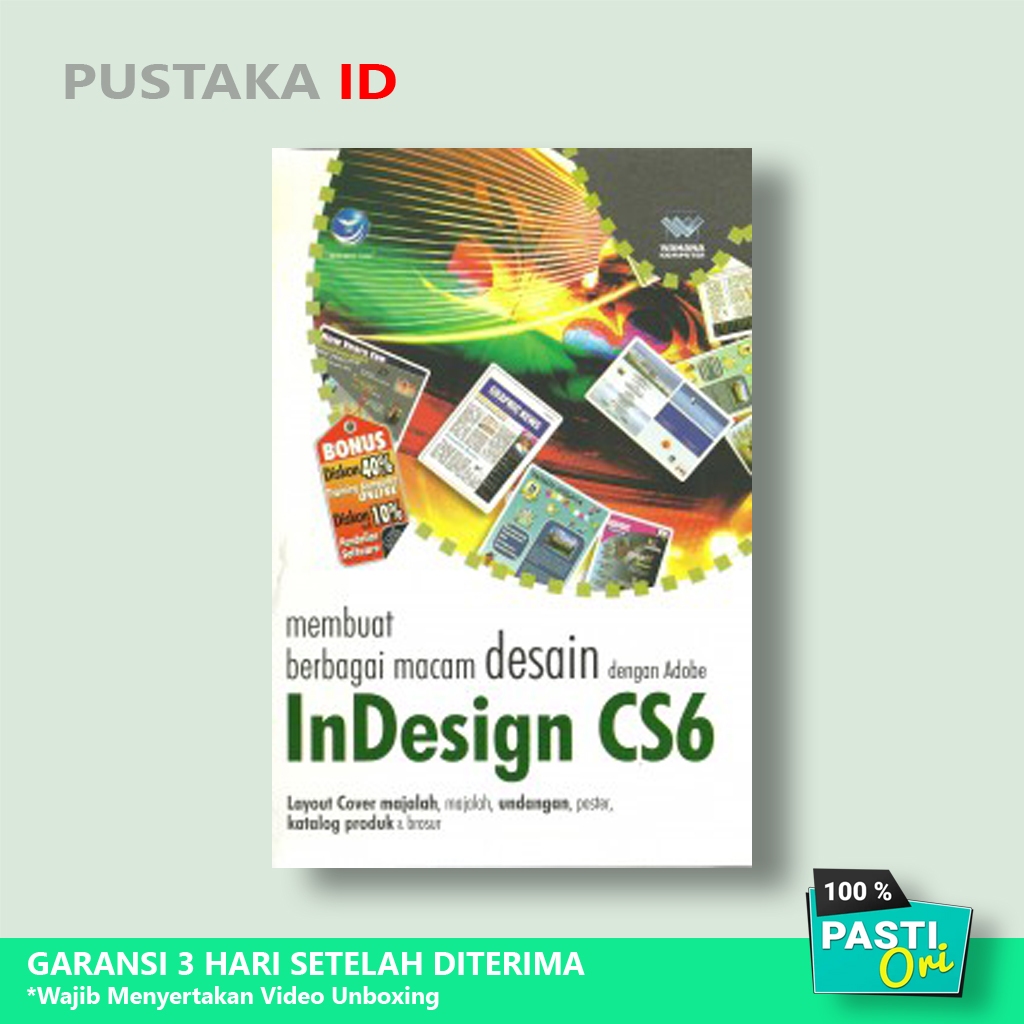Jual Buku Membuat Berbagai Macam Desain dengan Adobe InDesign CS6 ...