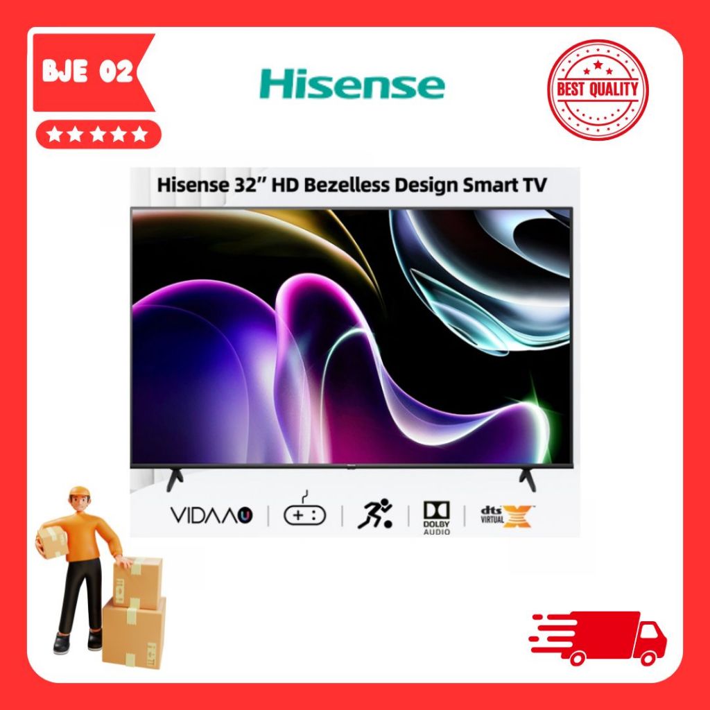 Jual Hisense 32 Hd Vidaa Smart Tv Bezelless Design Dolby Audio Casting 
