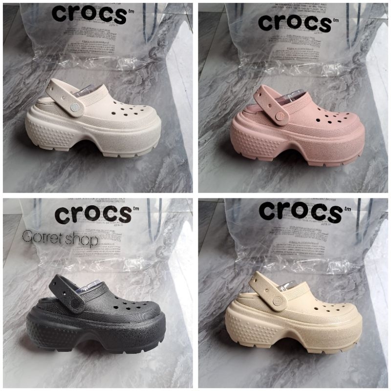 Jual Crocs crush Stomp clog Woman / Sandal wanita / Sandal crocs wanita ...