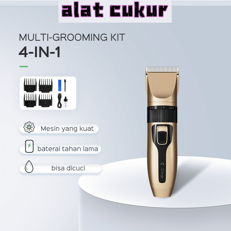 Jual Alat cukur rambut elektrik /mesin cukur/hair clipper Cordless Professional pemotong rambut ...