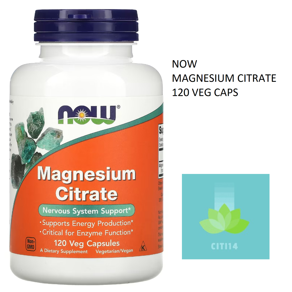 Jual Now Foods Magnesium Citrate 400mg Magnesium 400 Mg 120 Caps