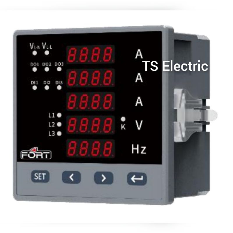 Jual Digital Multimeter Fort FCN300-3AV4-5/FT-96-3VAF / Digital Meter Panel Volt Hz 96x96 ...