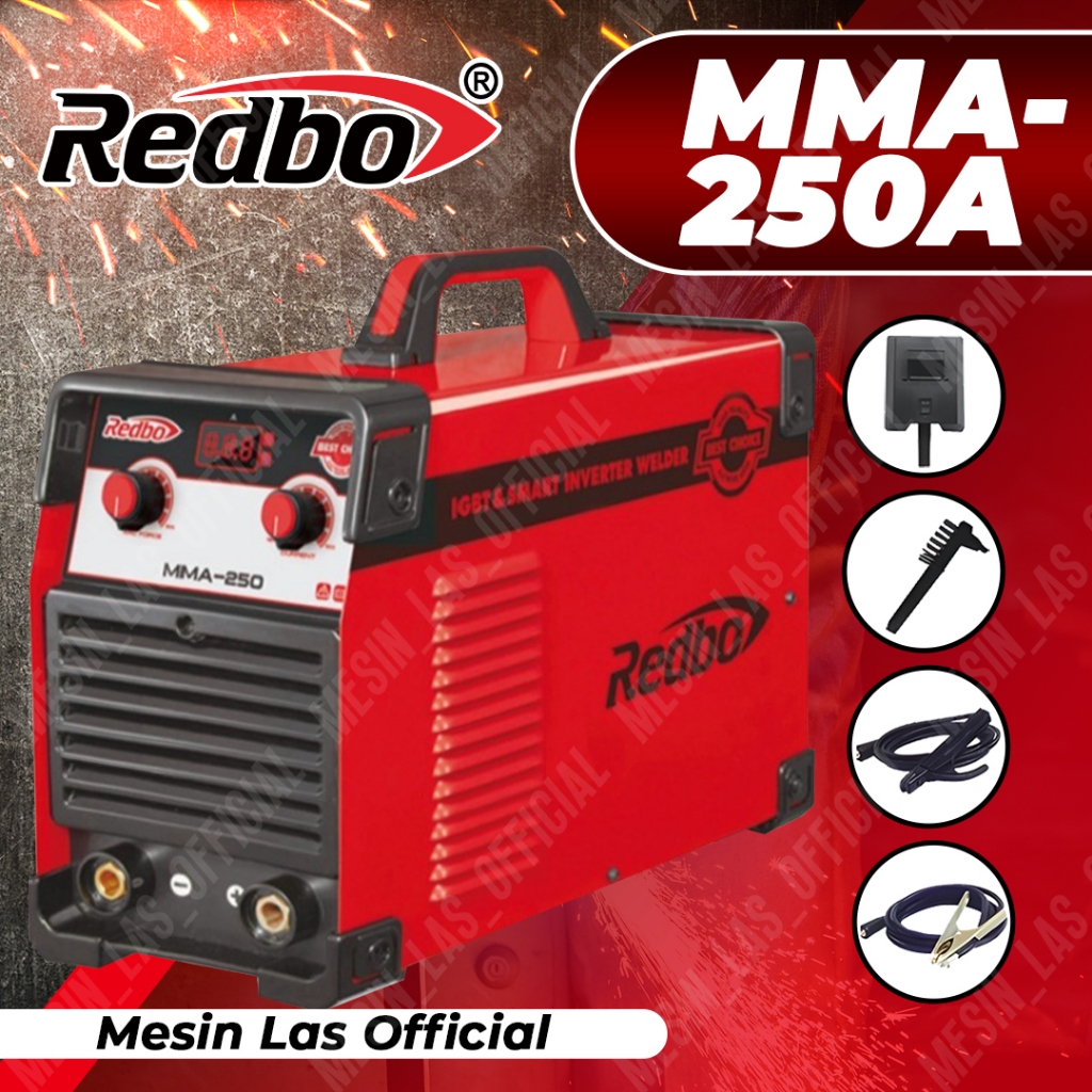 Jual Mesin Las Trafo Redbo MMA 250A 3 Phase Bergaransi Resmi - Mesin Las Listrik MMA 250 ...