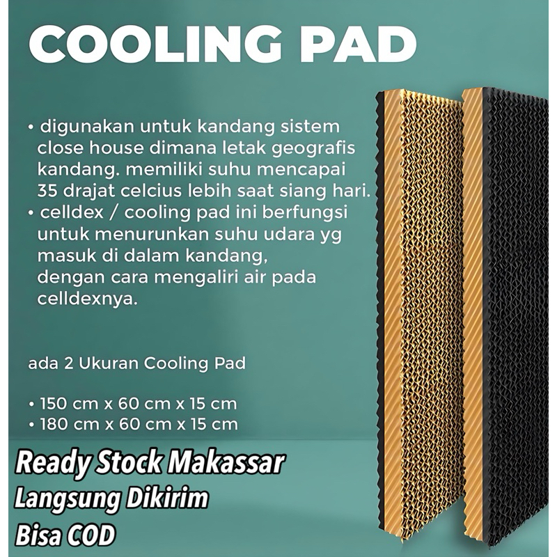 Jual Cooling Pad Celdek Celpad Pendingin Kandang Ayam Green House 150 x ...