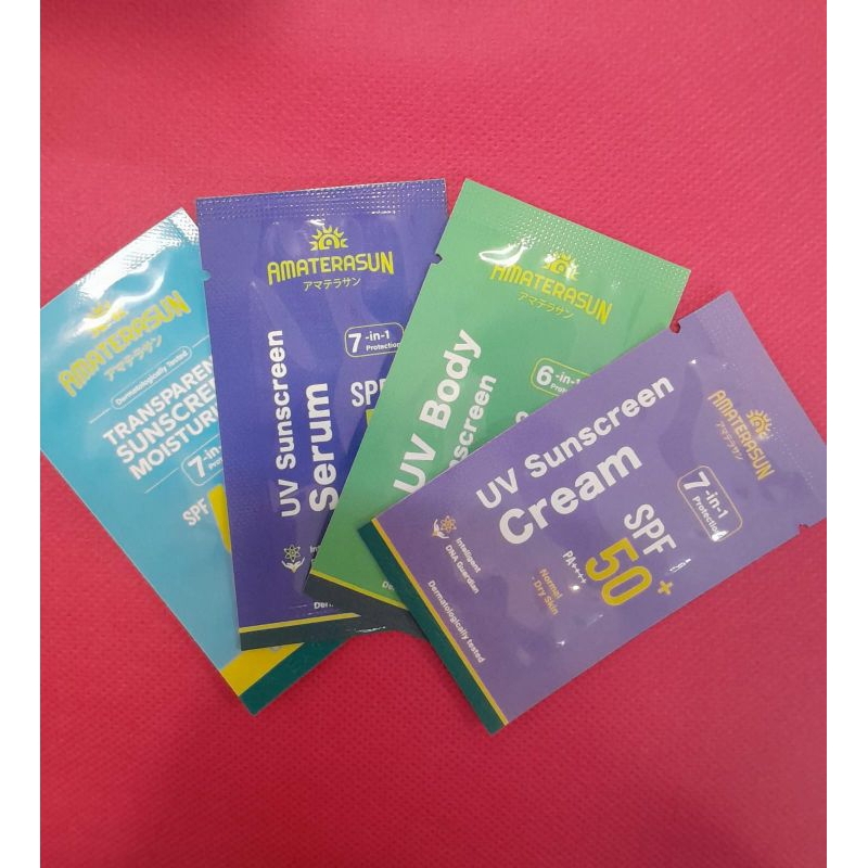 Jual [SACHET] Amaterasun UV Sunscreen Spf 50+ PA++++ | Shopee Indonesia