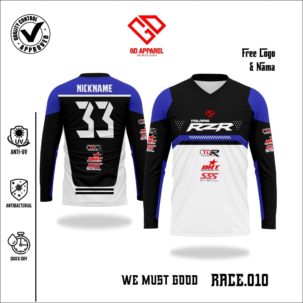 Jual Baju Kaos Olahraga Racing | Jersey Racing Harian Quick Dry Fit ...