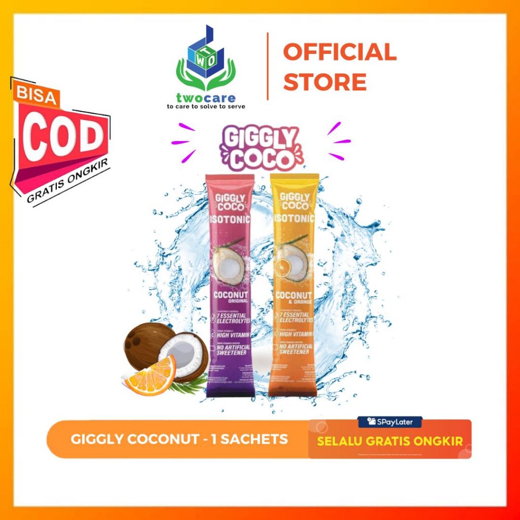 Jual Giggly Coco Isotonic Coconut 1 Sachet | Shopee Indonesia