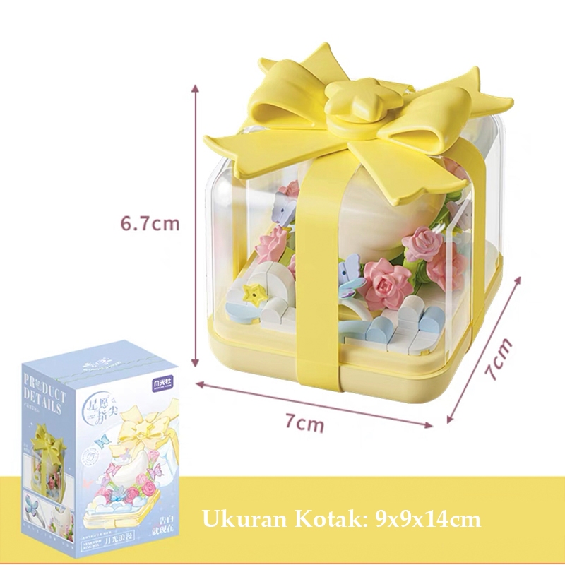 Jual Baru Mainan Balok Susun Kotak Cincin / Box Cincin Kreatif Nano ...
