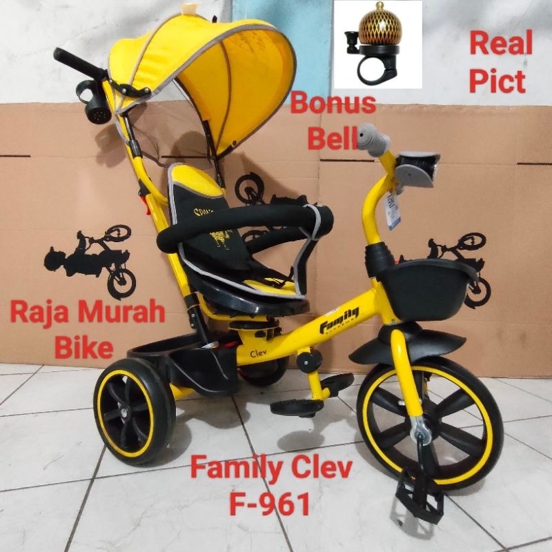 Jual Sepeda Anak Roda Tiga Family F-961 Clev Sepeda Roda Tiga Stroller ...