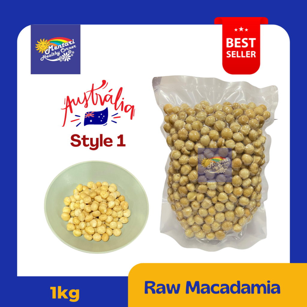 Jual Raw Macadamia S1- 1KG / Kacang Macadamia Mentah Style 1, 1KG ...