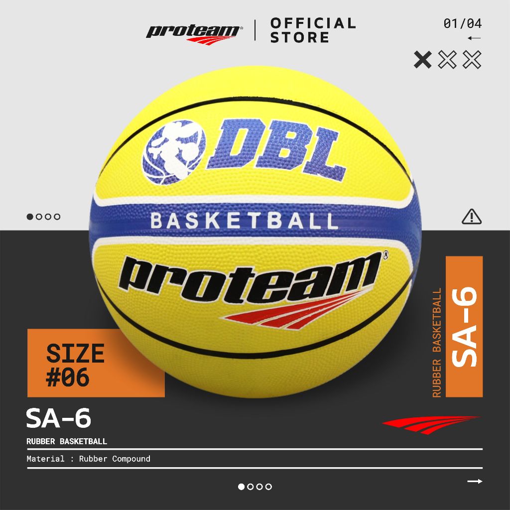 Jual Bola Olahraga Basket Ball Proteam Size 6 Indoor Outdoor Sport ...