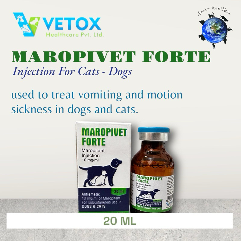 Jual Vetox Maropivet Forte - Maropitant Obat Anti Muntah Kucing Anjing ...