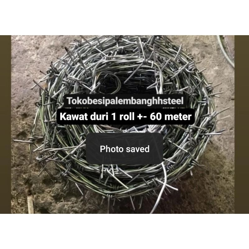 Jual KAWAT DURI 1 ROLL ISI 60 METER | Shopee Indonesia