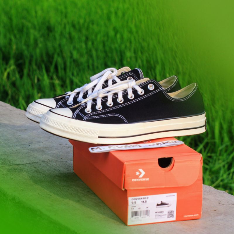 Jual Converse 70s Low Black And White Resmi PT Map Size 44 | Shopee ...