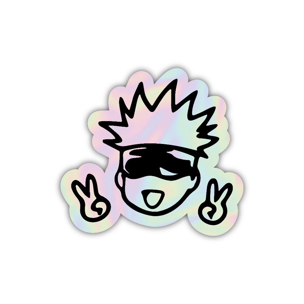 Jual sticker anime gojo jujutsu kaisen, stiker hologram satuan- Z067 ...