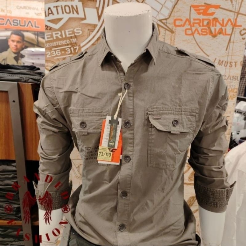 Jual KEMEJA PRIA CARDINAL CASUAL ORIGINAL PREMIUM QUALITY | Shopee ...