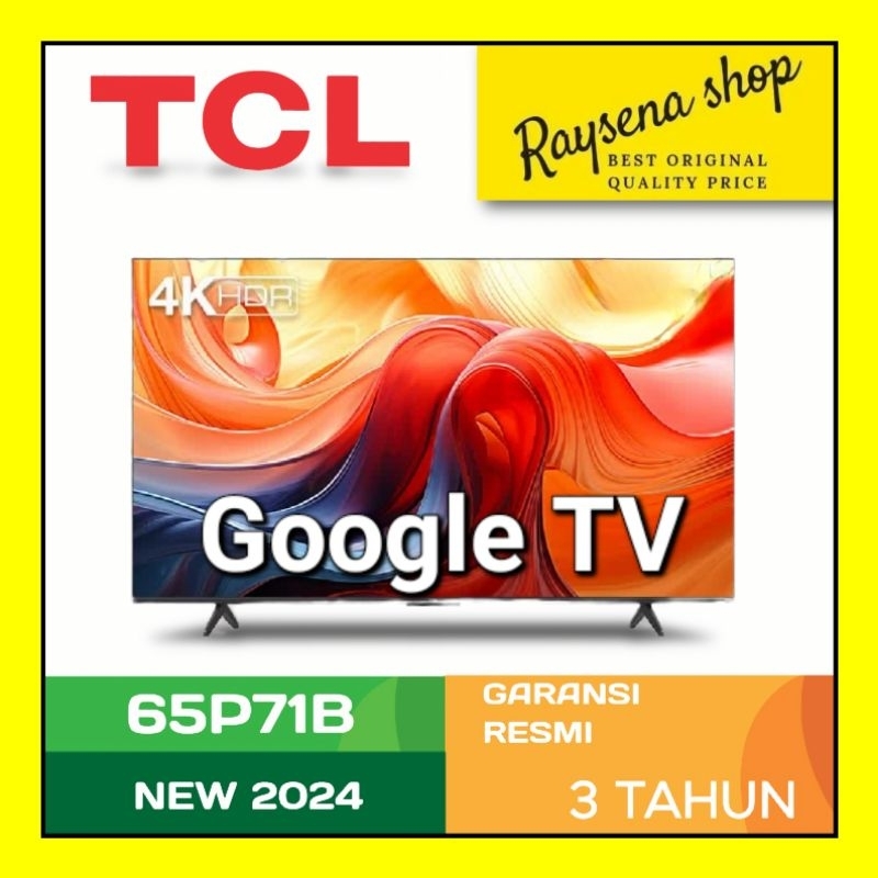 Jual TCL 65 inch Google TV - 4K UHD - HDR 10+ - Dolby Audio - Uni Body 65P71B New 2024 | Shopee ...