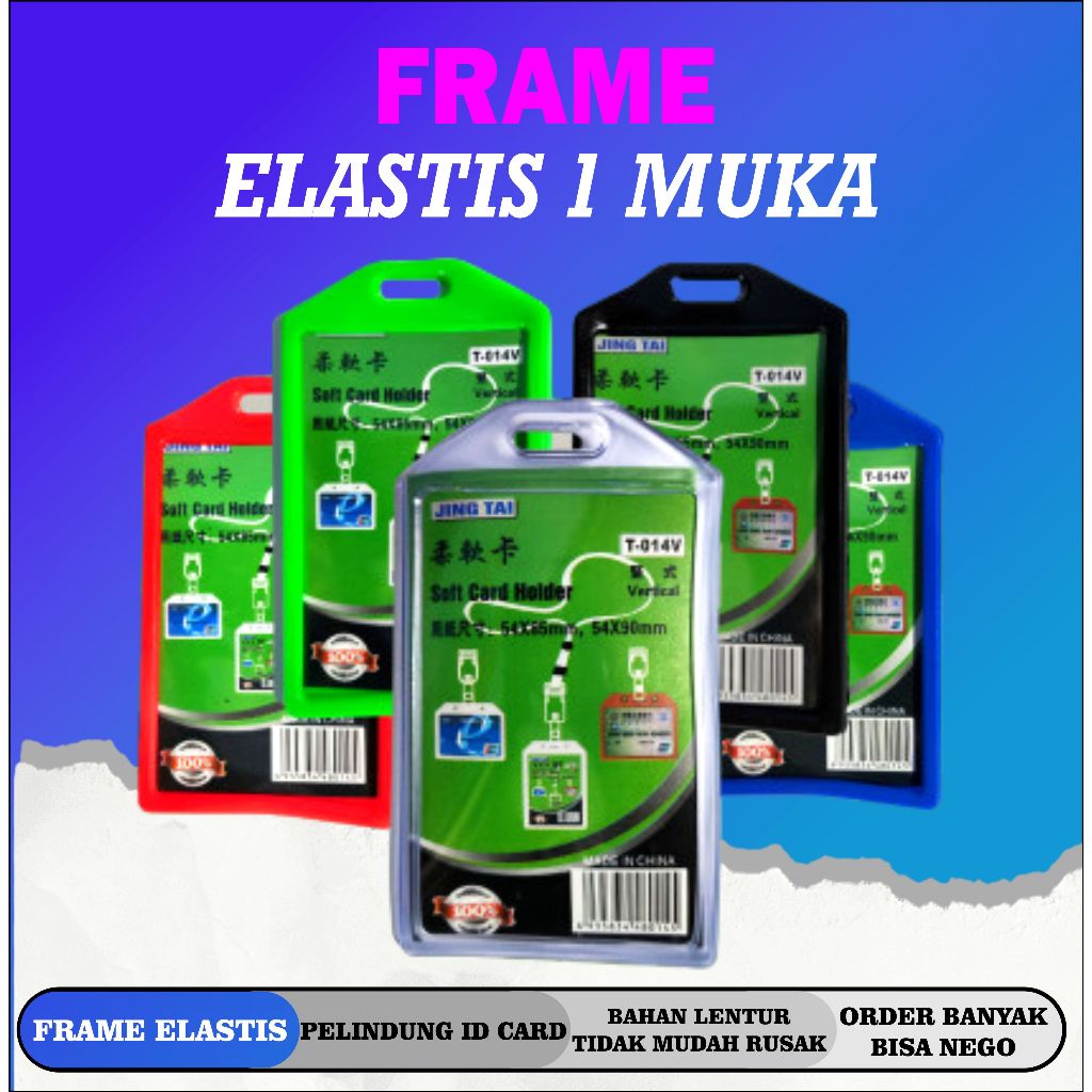 Jual FRAME CASE ELASTIS 1 MUKA/TEMPAT ID CARD | Shopee Indonesia