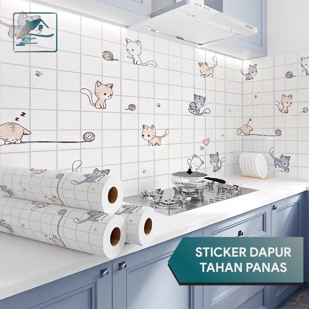 Jual Wallpaper Dinding Dapur Mudah dibersihkan Stickers 60CM*100CM ...
