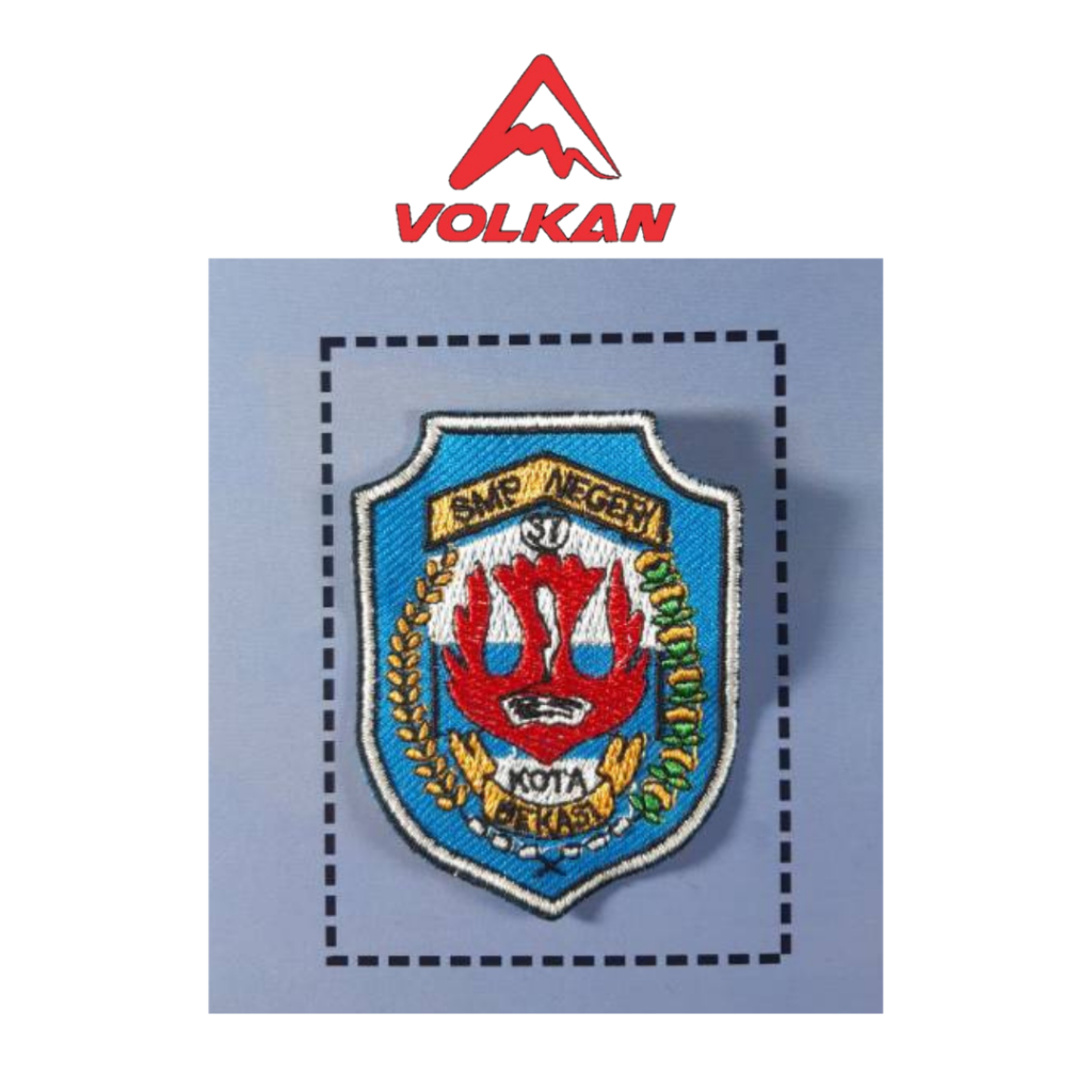 Jual logo atribut badge emblem sekolah DASAR KAIN grosir murah ...