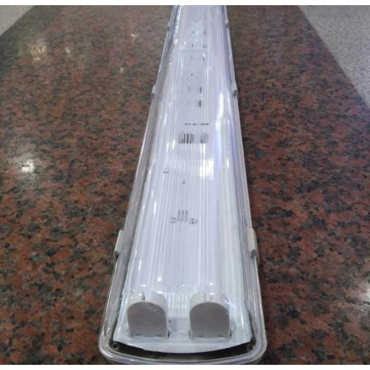 Jual Kap Lampu Waterproof 2x36 120CM KAP TL 2X36 Set Lampu TL T8 ...