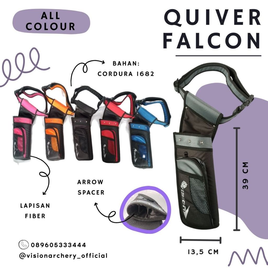 Jual Quiver Panah Tas Quiver Backside Falcon / Quiver Panahan Tas Anak ...
