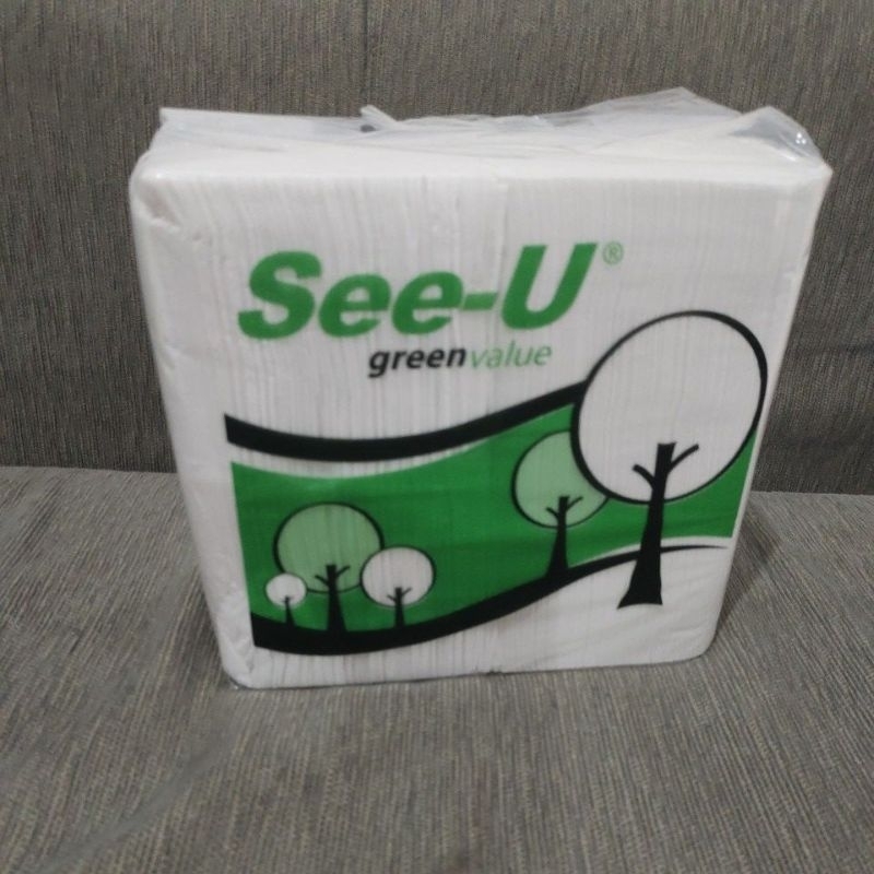 Jual Tissue See u green Value See u 600gram Tissue See u 2ply (1kg bisa ...