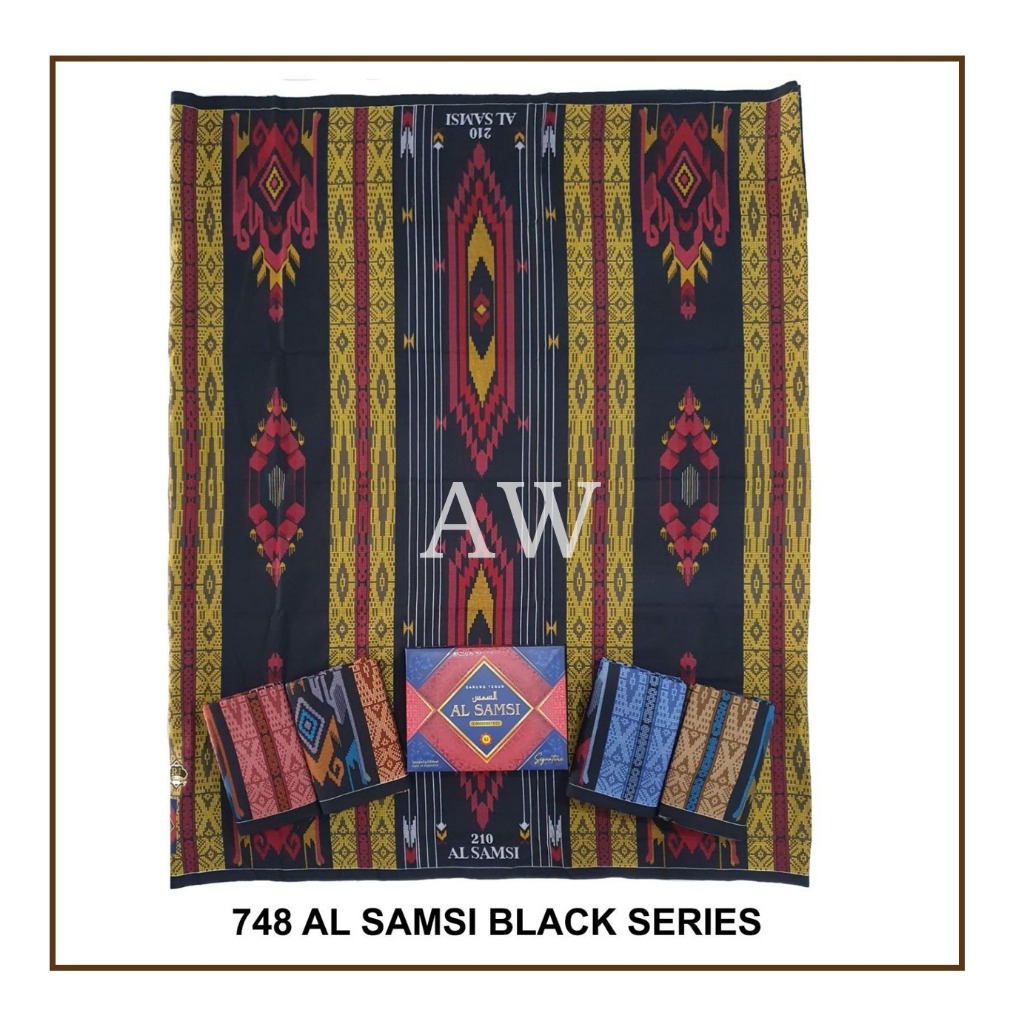 Jual Sarung Tenun Pria AL SAMSI Signature Dus - GROSIR 10pcs | Shopee Indonesia