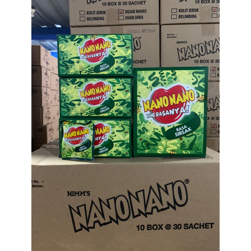 Jual Permen Nano Nano Rasa Sirsak Kemasan Box isi 30 bungkus | Shopee ...
