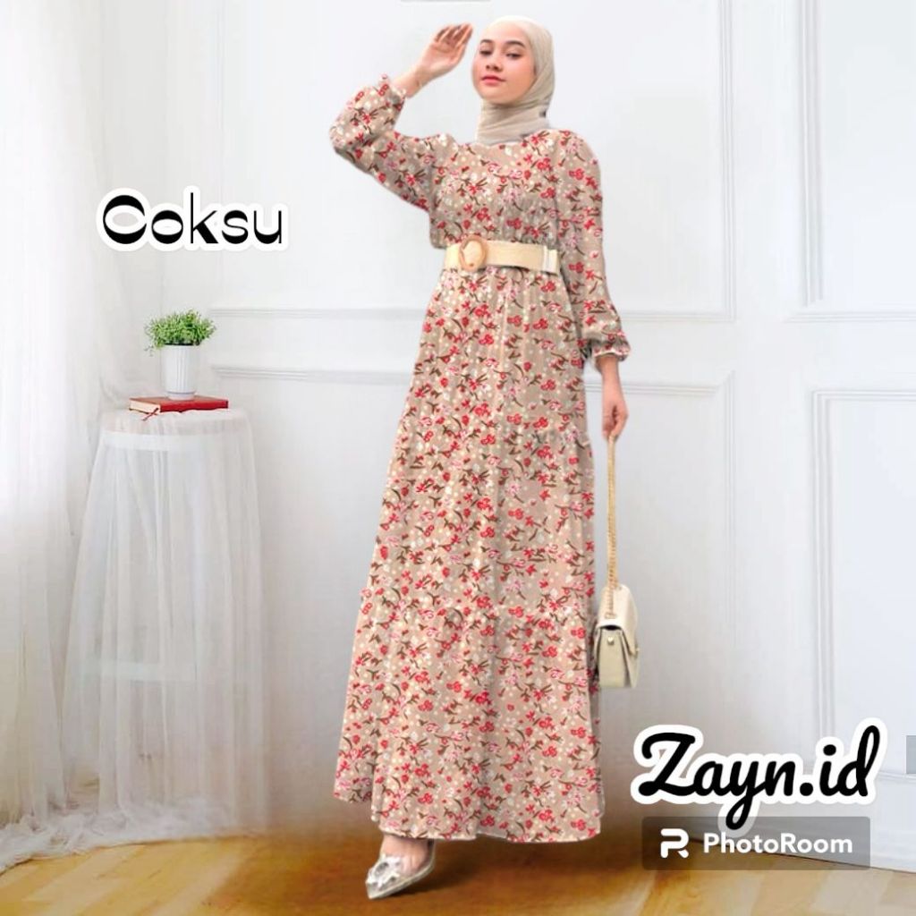 Jual Baju lebaran Rabela Maxi GAMIS BUNGA PREMIUM MOTIF GAMIS ZOYA ...