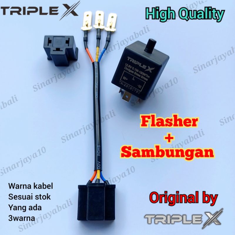 Jual flasher sein led 3pin sein mobil motor flaser relay sen 3kaki ...