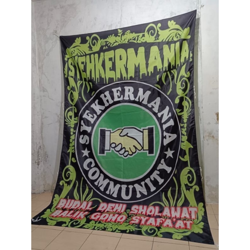 Jual BENDERA SYEKHERMANIA SHOLAWATAN KEREN FREE STIKER | Shopee Indonesia