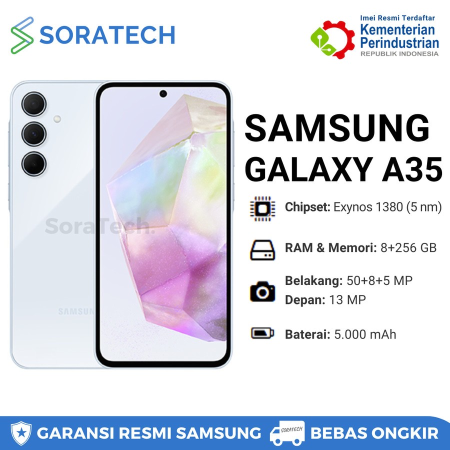 Jual Samsung Galaxy A35 5G RAM 8/256GB Garansi Resmi Samsung Indonesia | Shopee Indonesia
