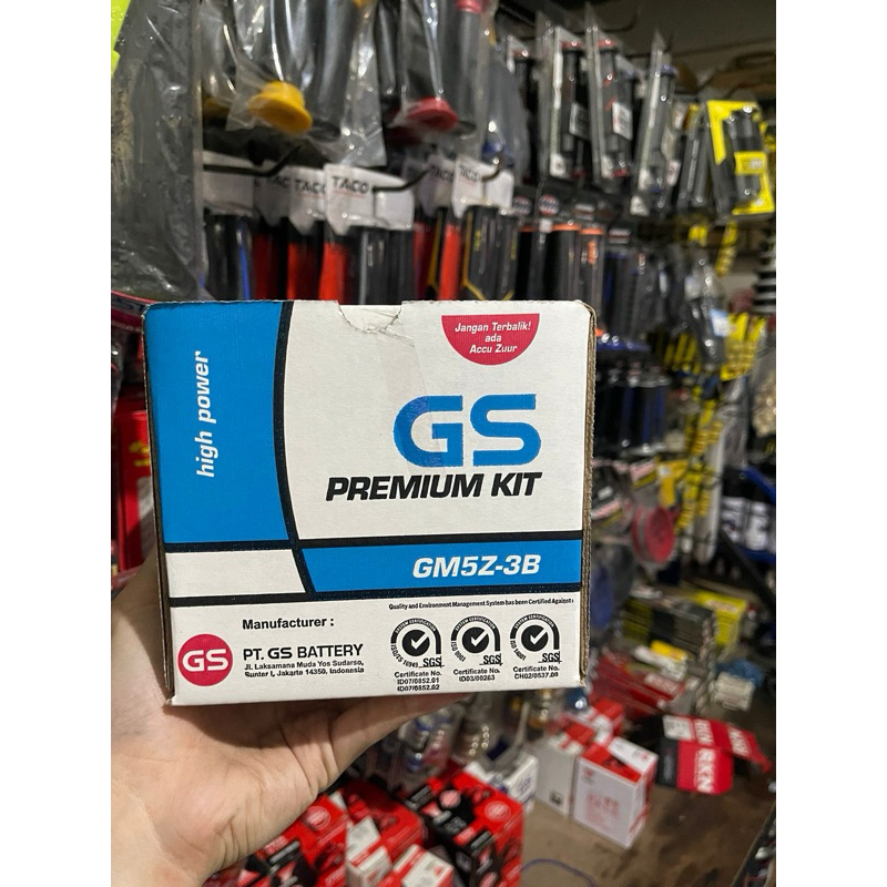Jual Baterai basah GS GM5Z-3B utk Spd motor Supra old, Grand, Legenda ...