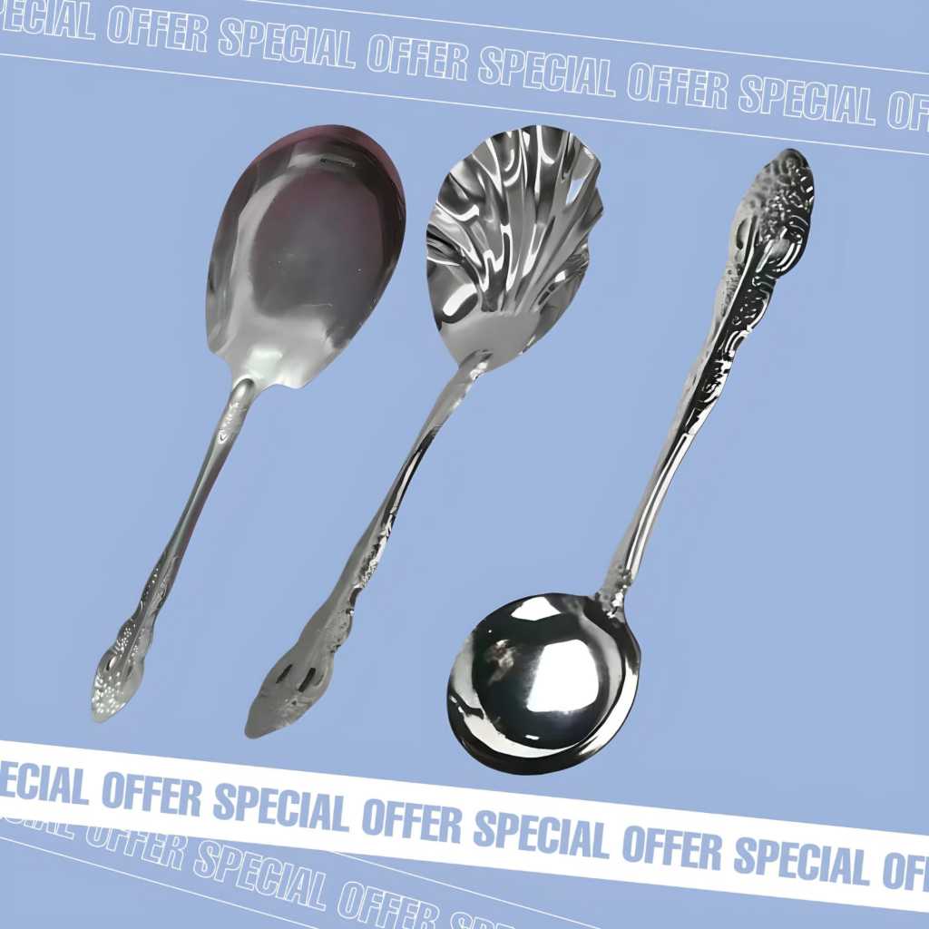 Jual 12 Pcs Irus Stainless Steel Anti Karat / Irus Wayang Bulat Kerang ...