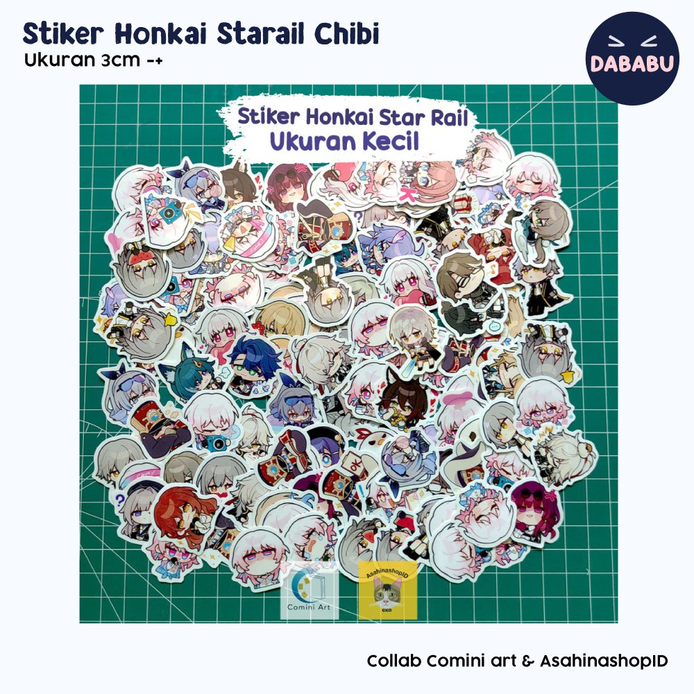 Jual Stiker Honkai Star Rail bervarian Ukuran 3cm (Vinly Glossy ...