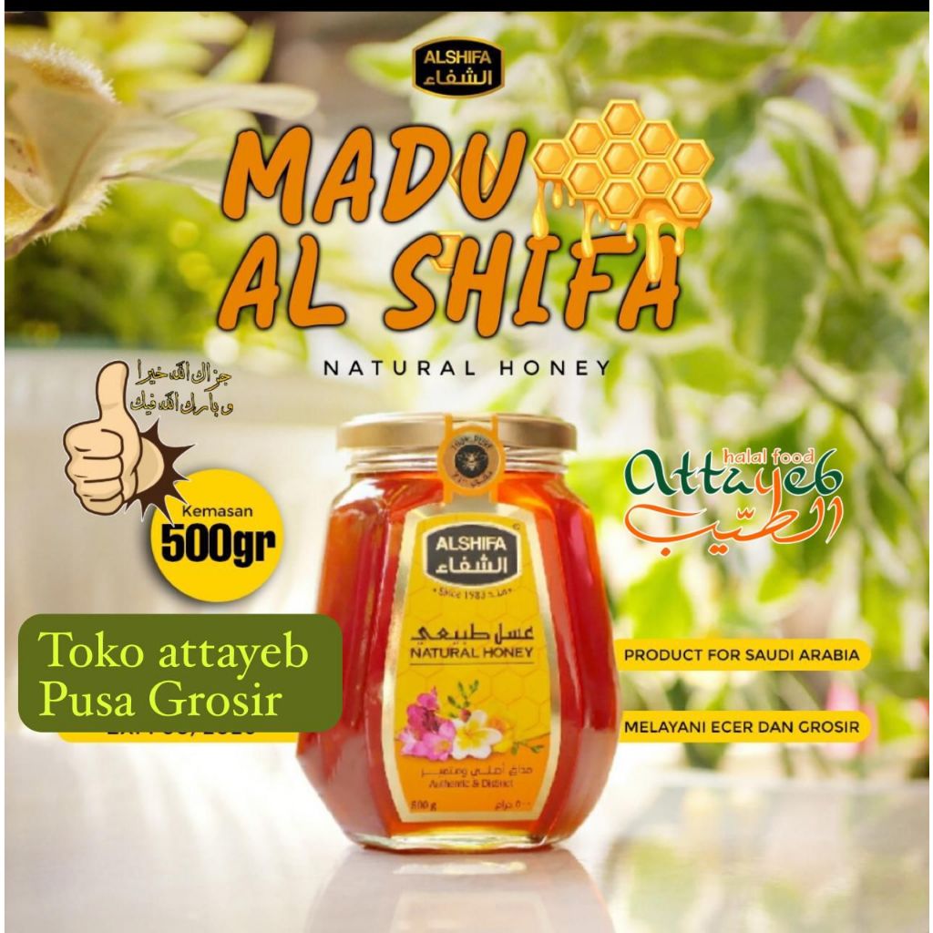 Jual Madu Al Shifa 500gr Natural Honey Original 100% Impor Arab Saudi ...