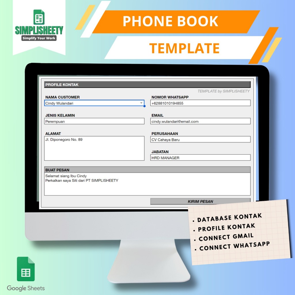 Jual PHONE BOOK TEMPLATE | Shopee Indonesia