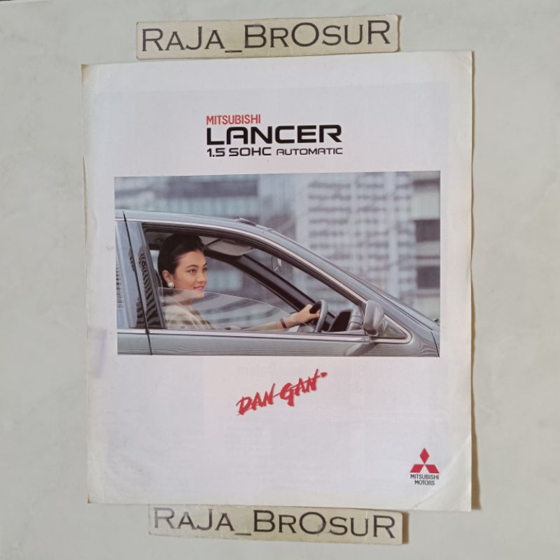 Jual Poster brosur katalog leaflet jadul lawas Mitsubishi Lancer DanGan ...
