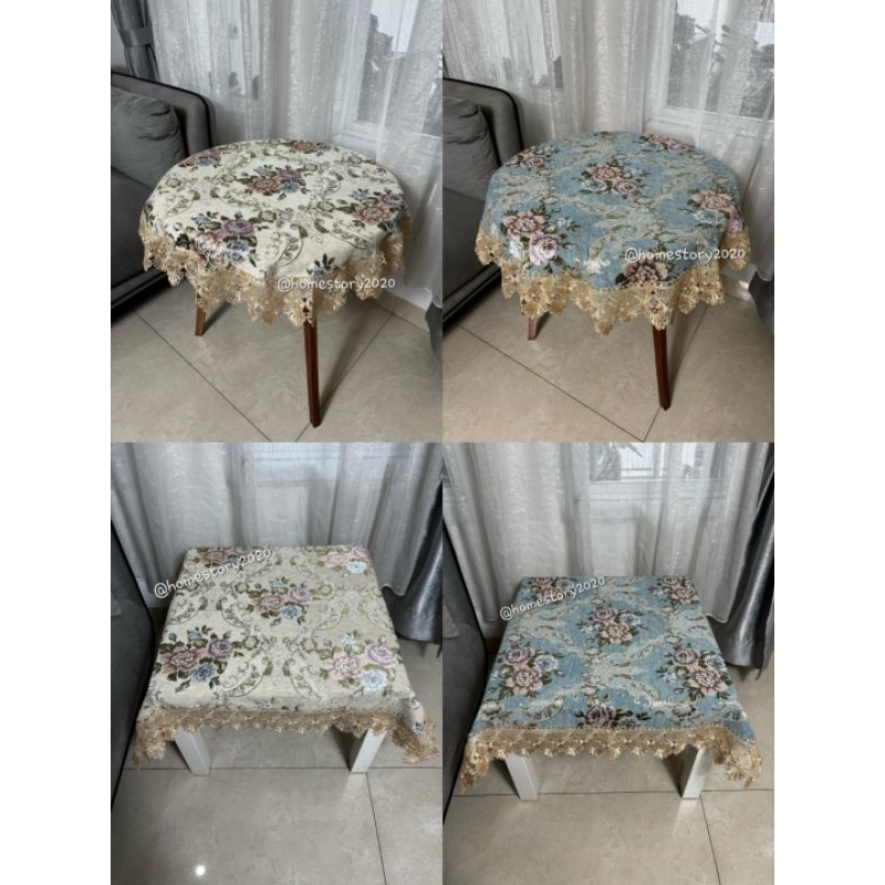 Jual Taplak Meja Bulat Meja Pojok Meja Betawi Oshin Bulat segi empat kotak | Shopee Indonesia