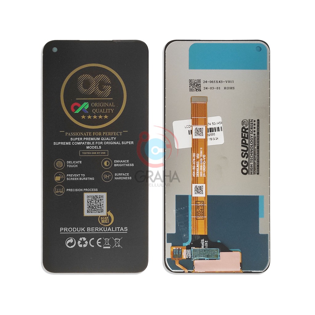 Jual LCD OPPO A54 5G / A74 5G / A93 5G / A55S 5G OG SUPER FULLSET TOUCHSCREEN | Shopee Indonesia