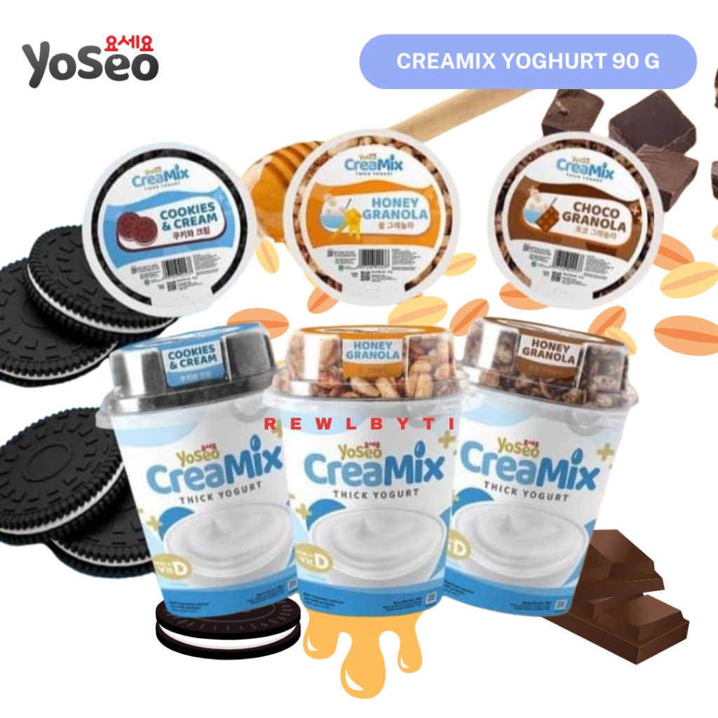 Jual YOSEO CREAMIX THICK YOGHURT WITH TOPPING CHOCO GRANOLA | HONEY ...