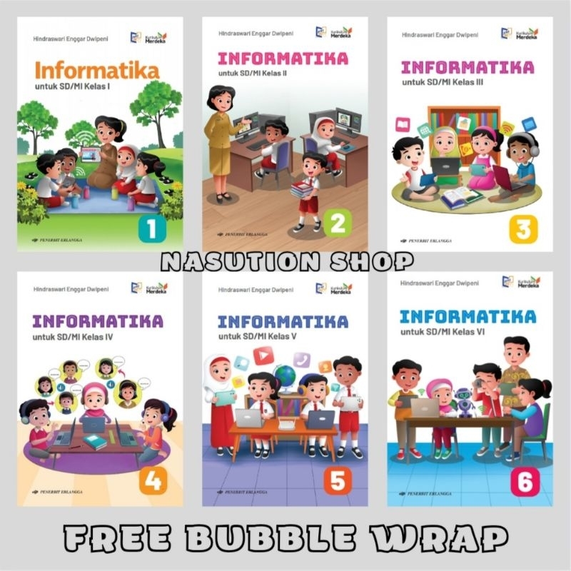 Jual Buku Informatika Kelas 1 2 3 4 5 6 SD/MI Erlangga Kurikulum ...