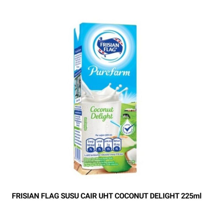 Jual frisian flag uht coconut delight 225ml - susu uht frisian flag coconut delight | Shopee ...