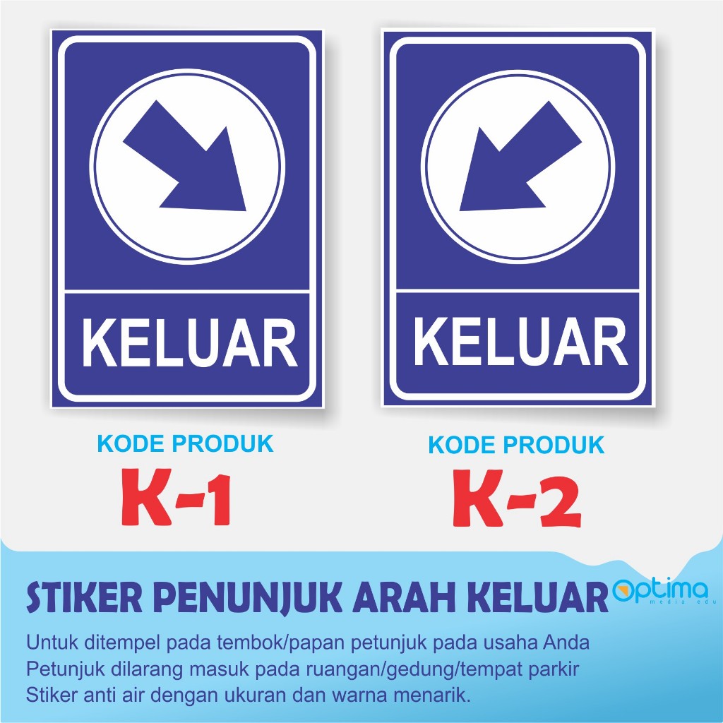 Jual STIKER ARAH RAMBU KELUAR PArkir atau gedung | Shopee Indonesia