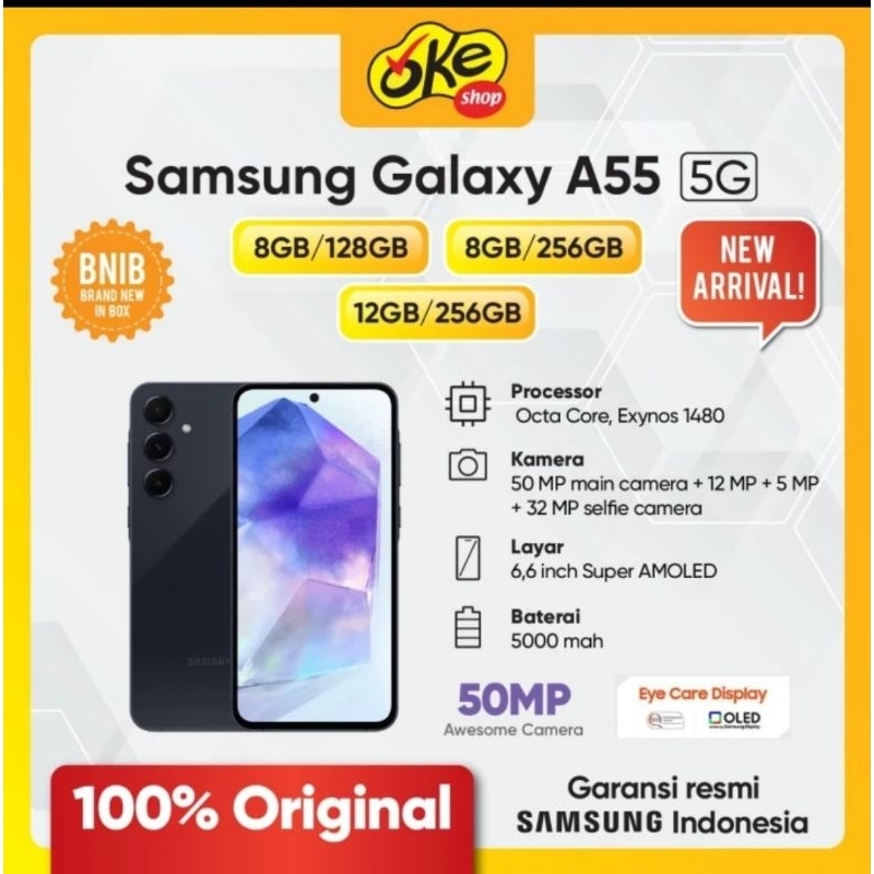 Jual Samsung Galaxy A55 5G Ram 12/256GB-Garansi Resmi Sein | Shopee ...