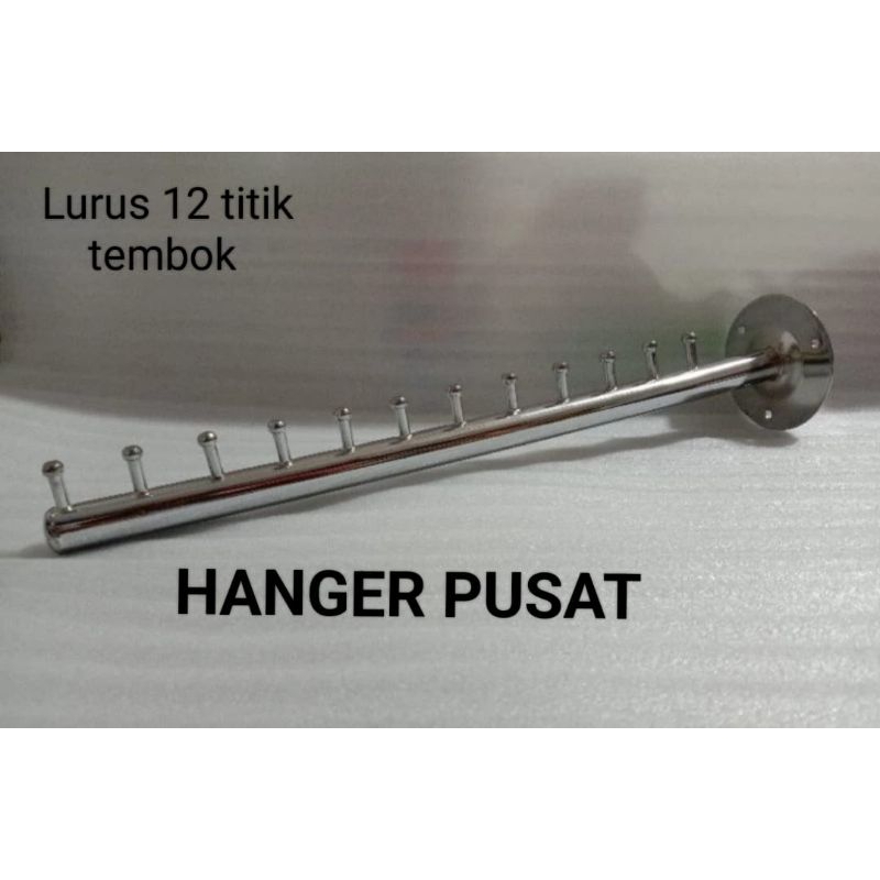 Jual hanger suling LURUS TEMBOK 12 titik | Shopee Indonesia