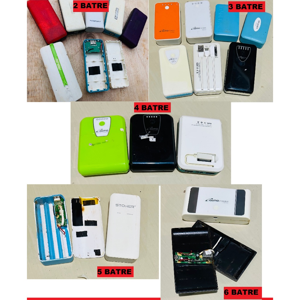 Jual MODUL POWERBANK POWER BANK + CASE BEKAS ISI 2BATRE 3BATRE 4BATRE ...
